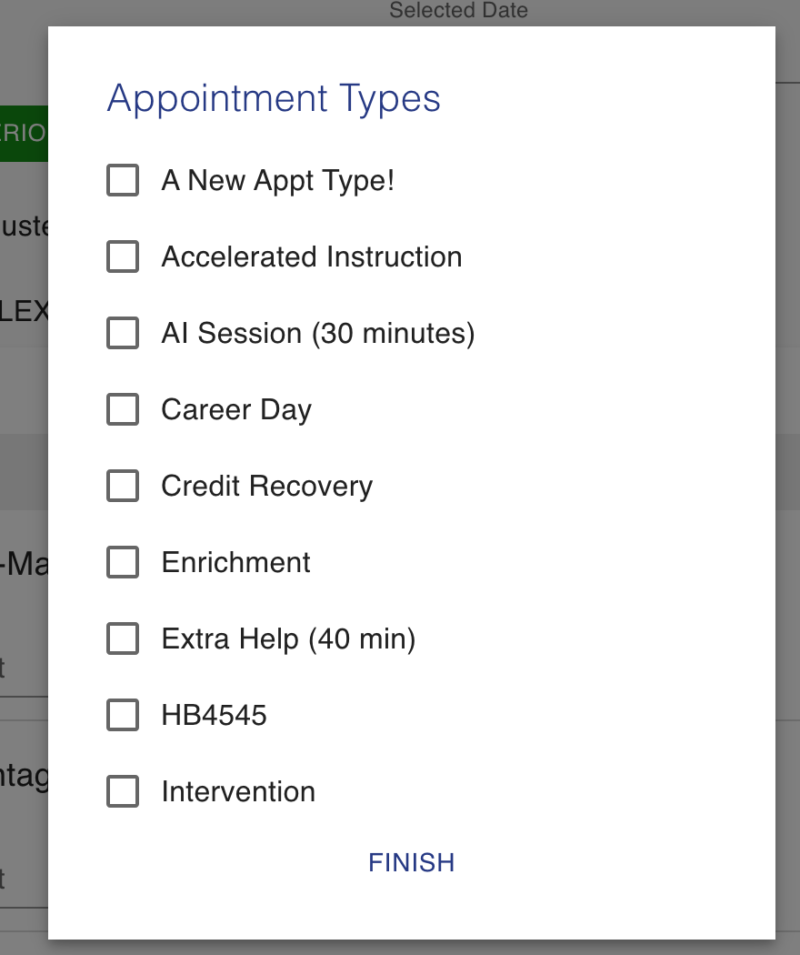 Schedule Appointments | Student User Manual - Enriching Students